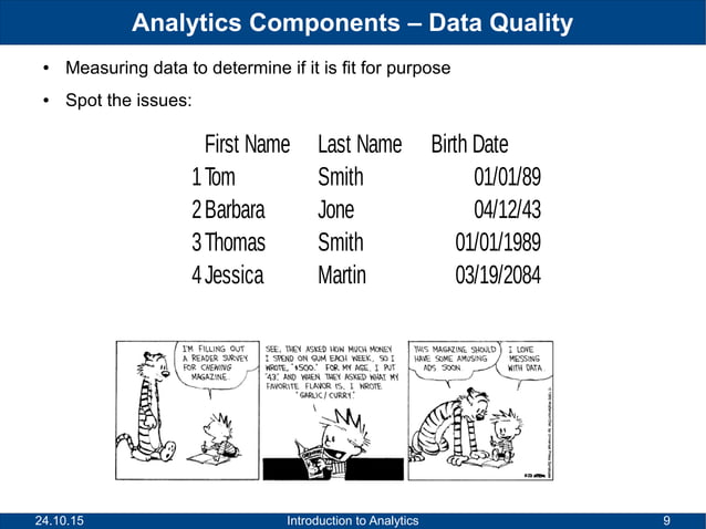 Introduction To Analytics | ODP
