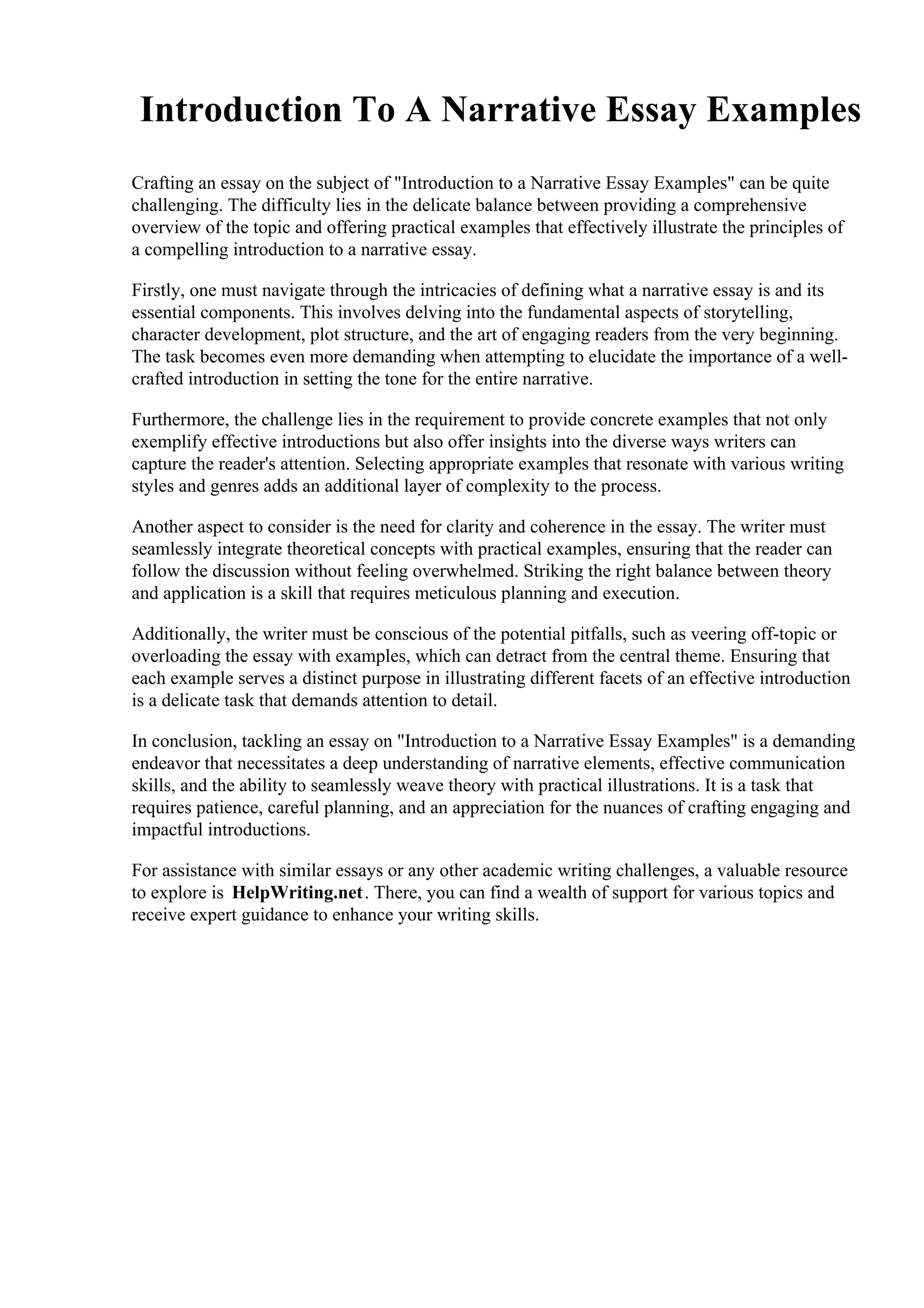 Introduction To A Narrative Essay Examples.pdf