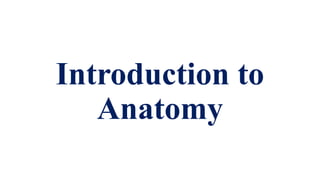 Introduction to anatomicomedical terms | PPT
