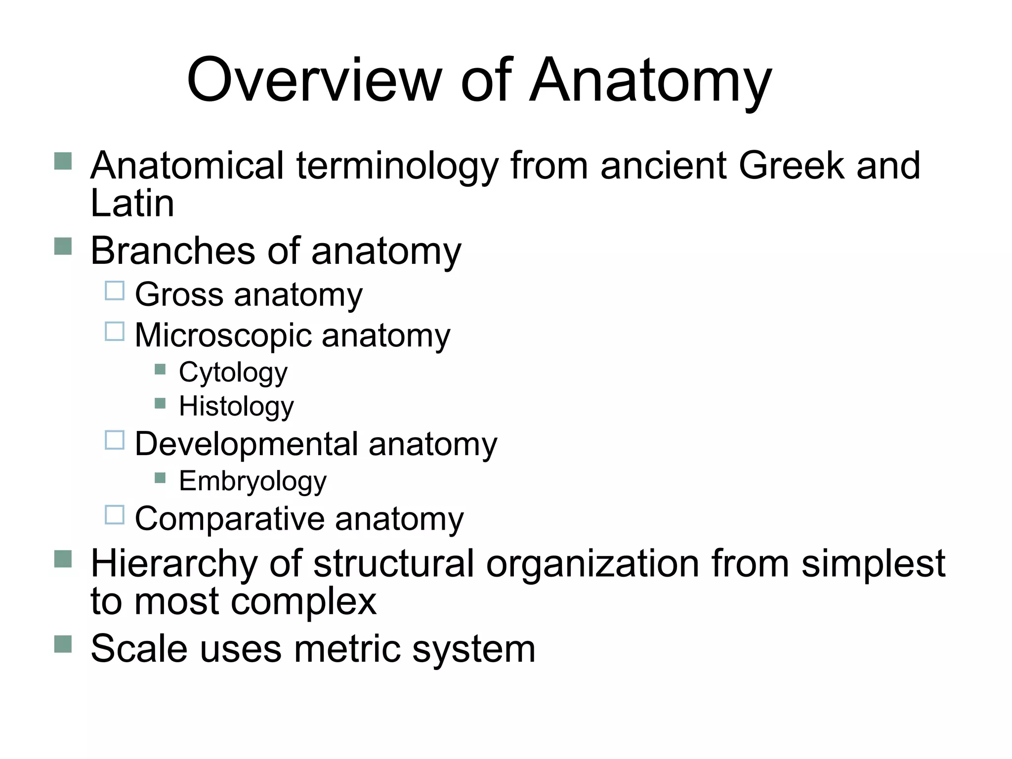 Introduction to anatomy | PPT