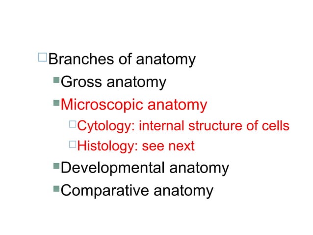 Introduction to anatomy | PPT