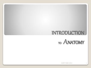 Introduction to anatomy | PPT