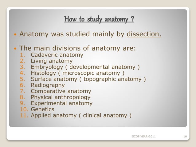 Introduction to anatomy | PPT