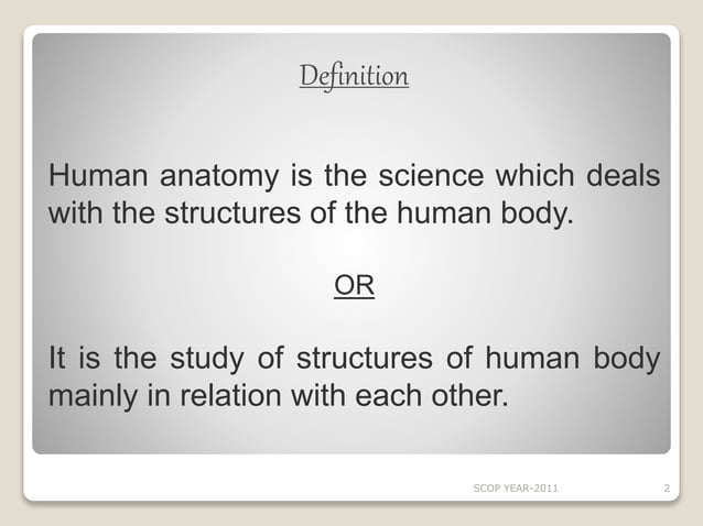 Introduction to anatomy | PPT