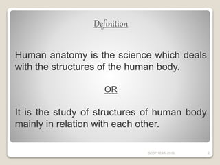 Introduction to anatomy | PPT
