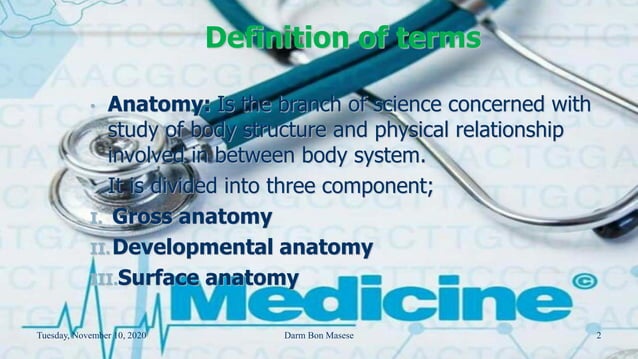 Introduction to anatomy | PPT