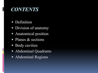 Introduction to anatomy | PPT