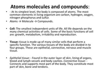 INTRODUCTION TO ANATOMY AND PHYSIOLOGY FOR BEGINNERS | PPTX