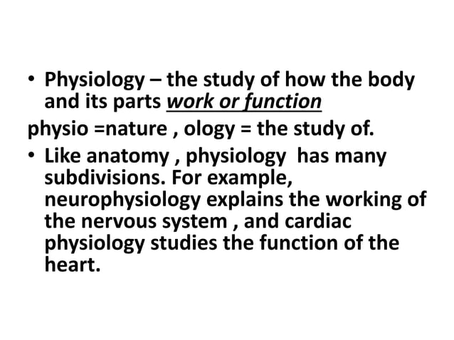 INTRODUCTION TO ANATOMY AND PHYSIOLOGY FOR BEGINNERS | PPTX ...