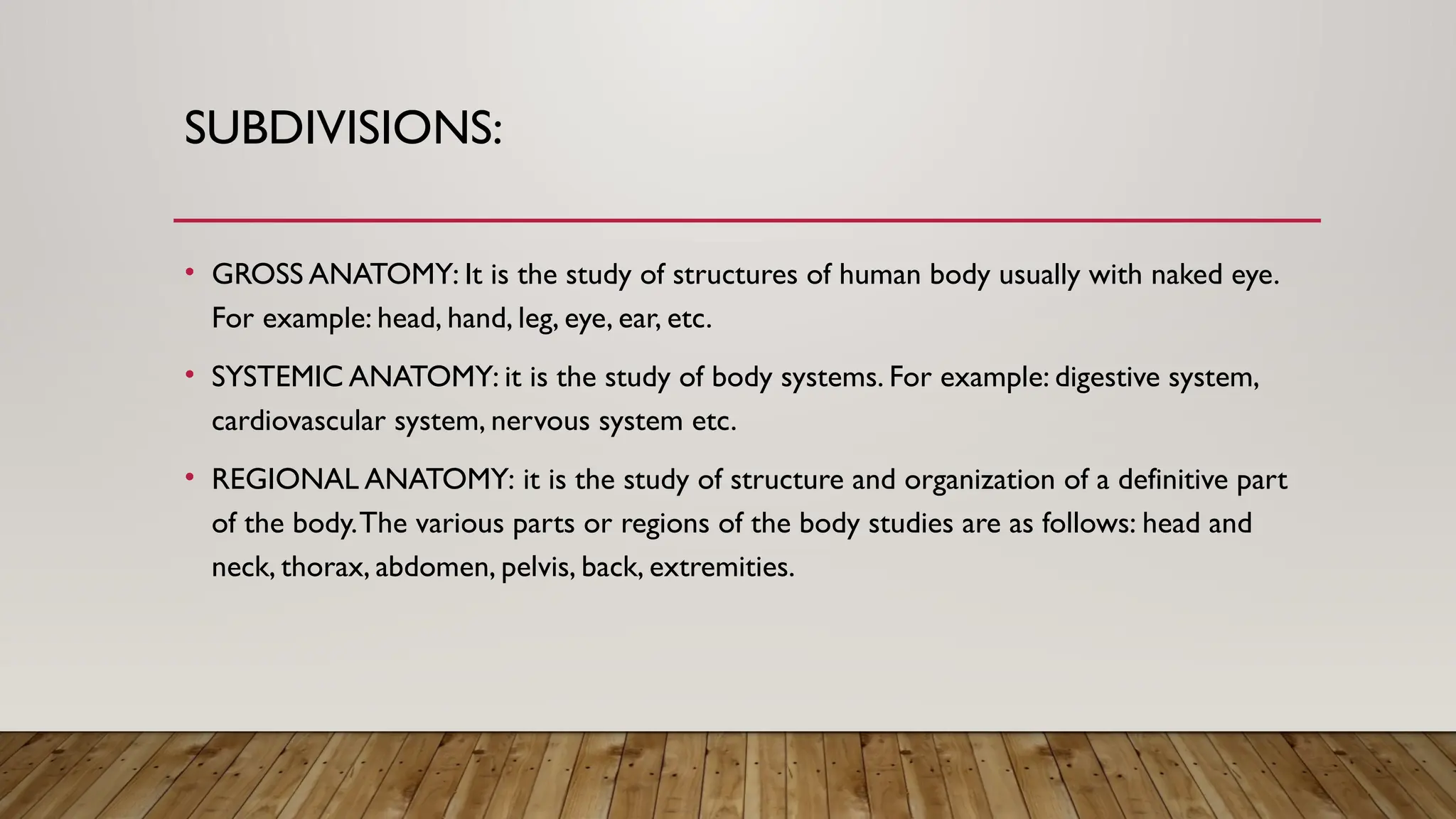 INTRODUCTION TO ANATOMY IN DETAIL PRESENATION | PPTX | Biological ...
