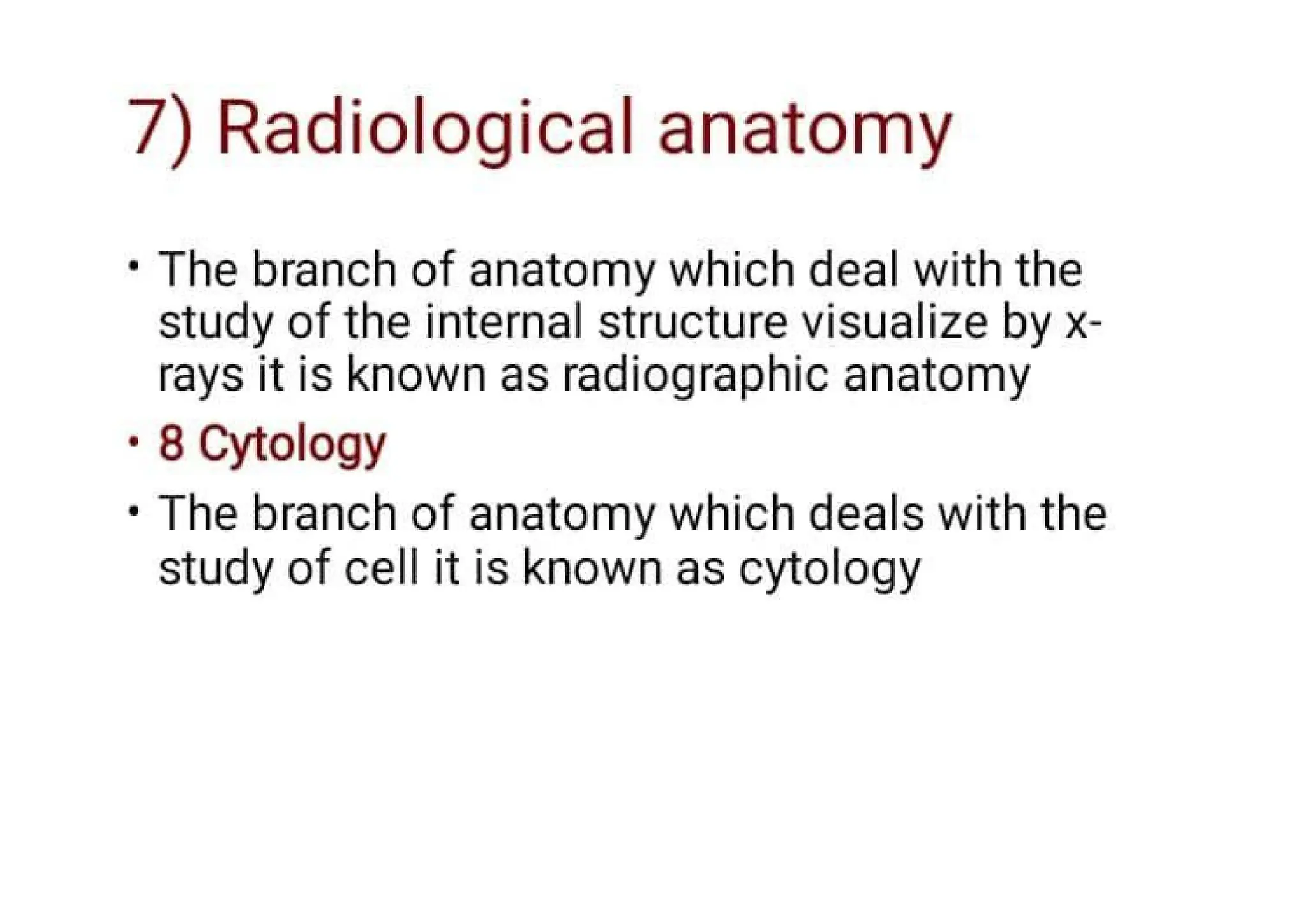 Definition of anatomy, introduction to anatomy and branches of anatomy ...