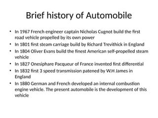 Introduction to an automobile classifica | PPTX