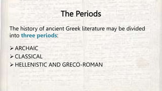 Introduction to Ancient Greece Literature.pptx
