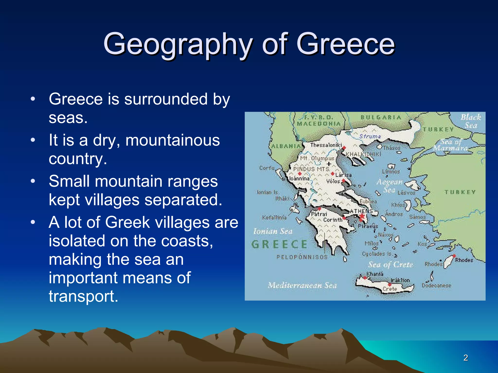 Introduction to ancient greece powerpoint sth | PPT | Geography | Science