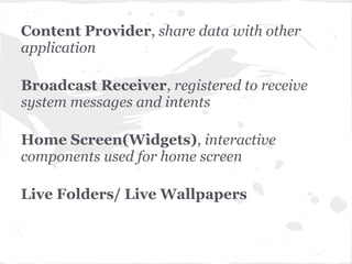 Introduction to android | PPT
