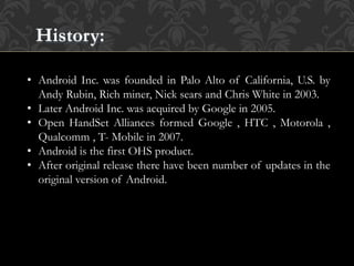 Introduction to Android | PPTX