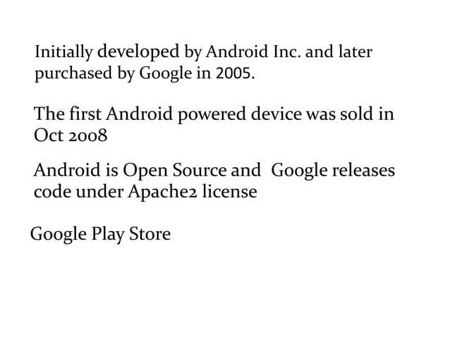 Introduction To Android Ppt
