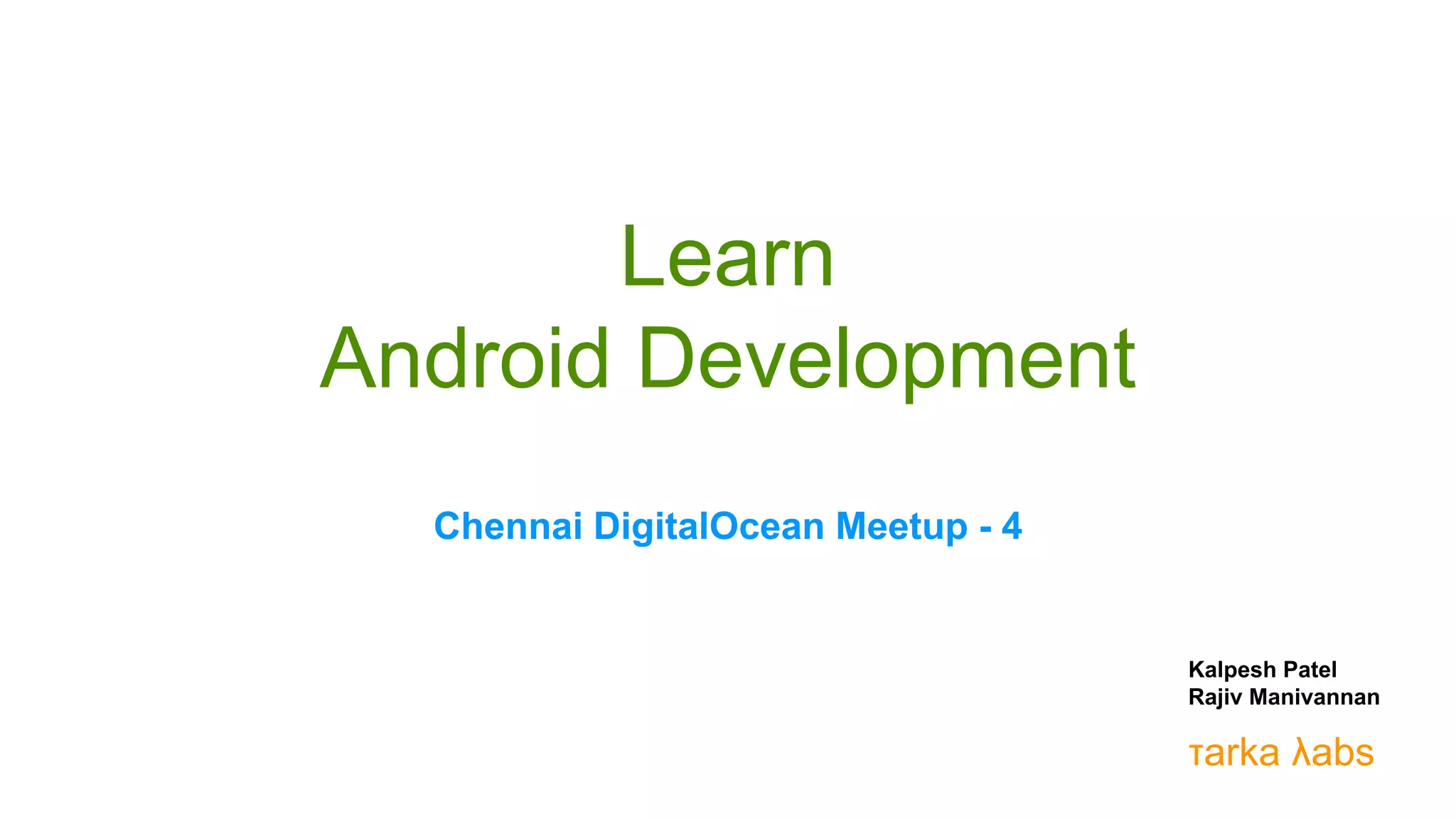 Introduction to android | PPT
