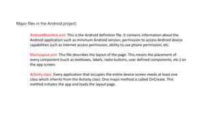 Introduction to Android and Java.pptx | Operating Systems | Computer Software and Applications