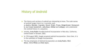 Introduction to Android and Java.pptx | Operating Systems | Computer Software and Applications