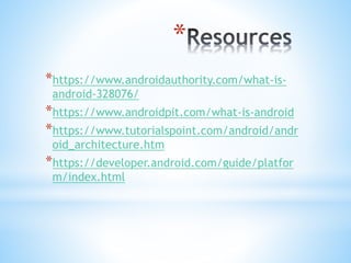 Introduction to android app development | PPTX | Operating Systems ...