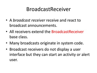 Introduction to android basics | PPT