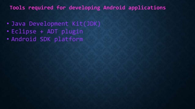 Introduction to android coding | PPT