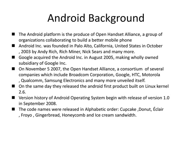Introduction To Android Developing Slide01 Ppt