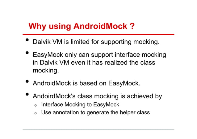 Introduction to AndroidMock | PDF