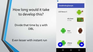 Introduction to android studio 2.0 and data binding library | PPTX