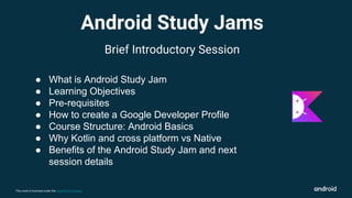 Introduction to android study jams | PPT