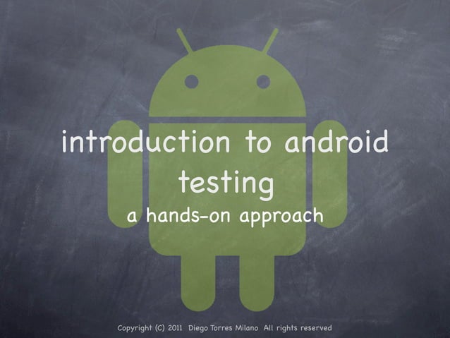 Introduction to android testing | KEY