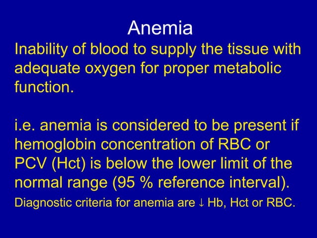 INTRODUCTION TO ANEMIA.ppt IS AN IMPORTANT TOPIC FOR THE NURSING ...