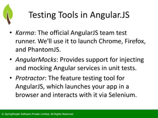 Introduction To Angular.js - SpringPeople | PPT