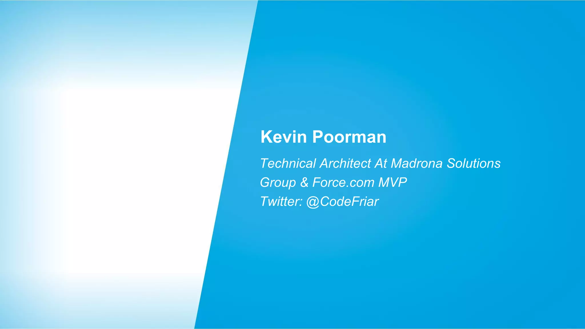 NgForce: A JS Library For Quickly Building Salesforce Apps Using AngularJS | PPT