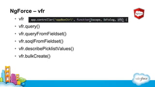 NgForce: A JS Library For Quickly Building Salesforce Apps Using AngularJS | PPT