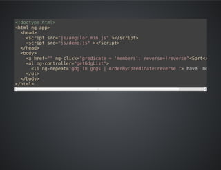 Introduction to angular js | PPT