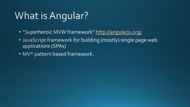 Introduction to Angular JS | PPT