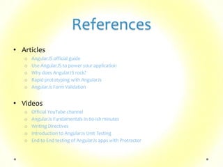 Introduction to AngularJs | PPTX | Web Development | Internet