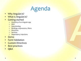 Introduction to AngularJs | PPTX | Web Development | Internet