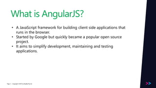Introduction to AngularJs | PPT