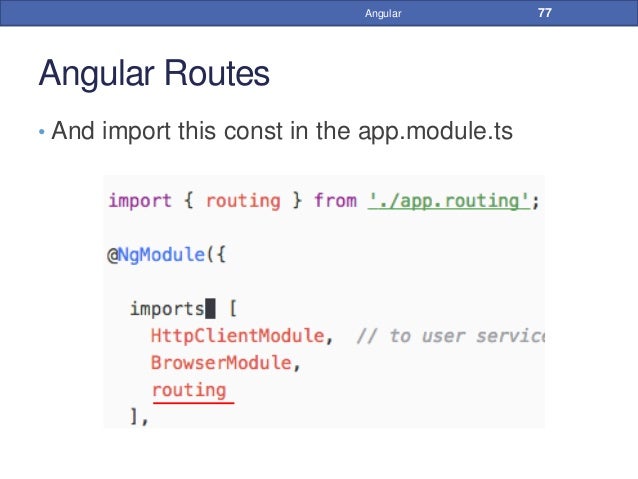 Introduction to angular with a simple but complete project