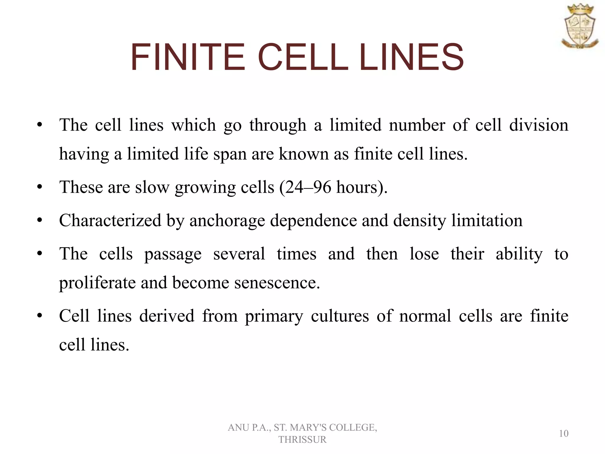 Introduction to animal cell culture | PPTX