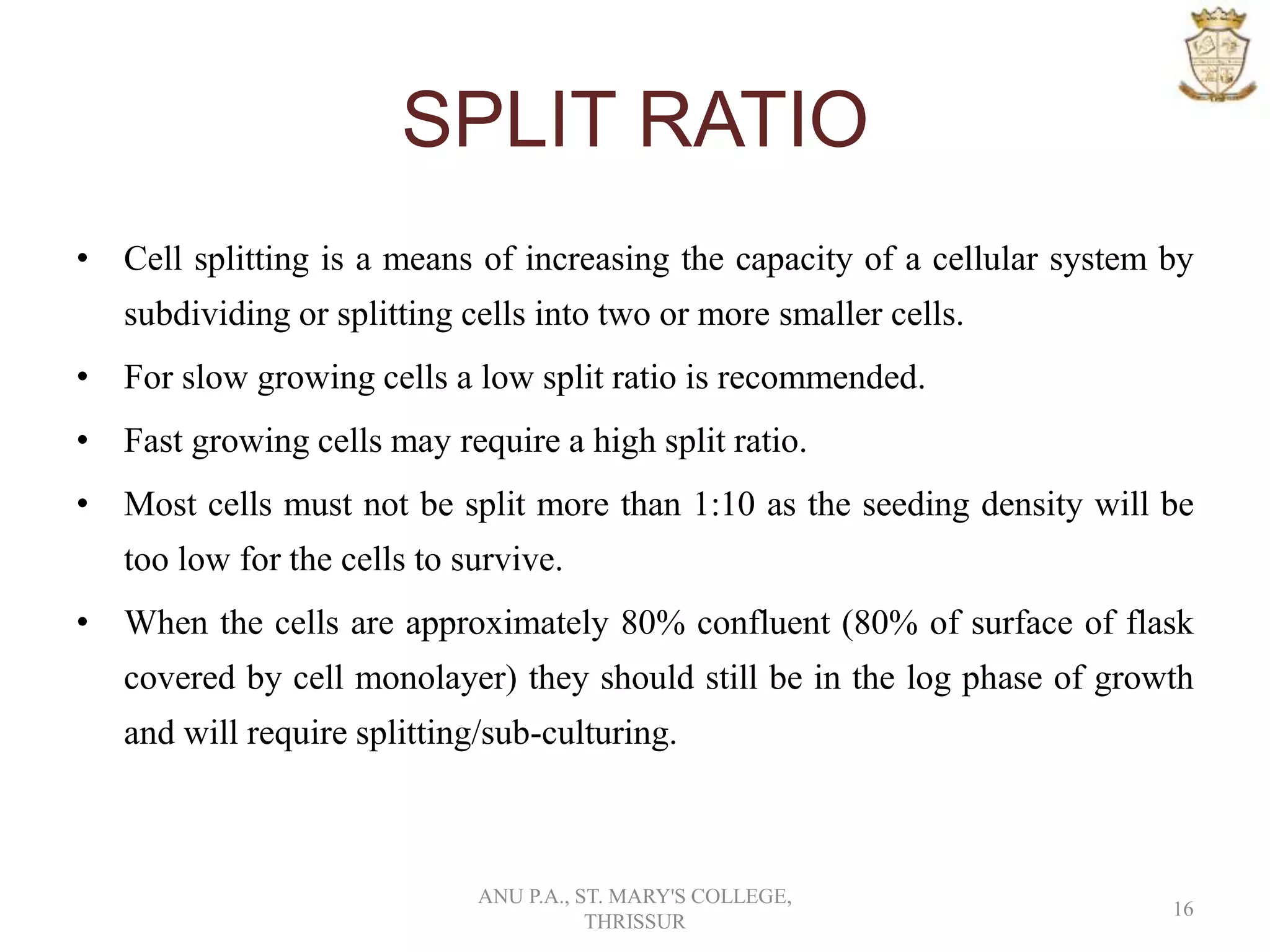 Introduction to animal cell culture | PPTX