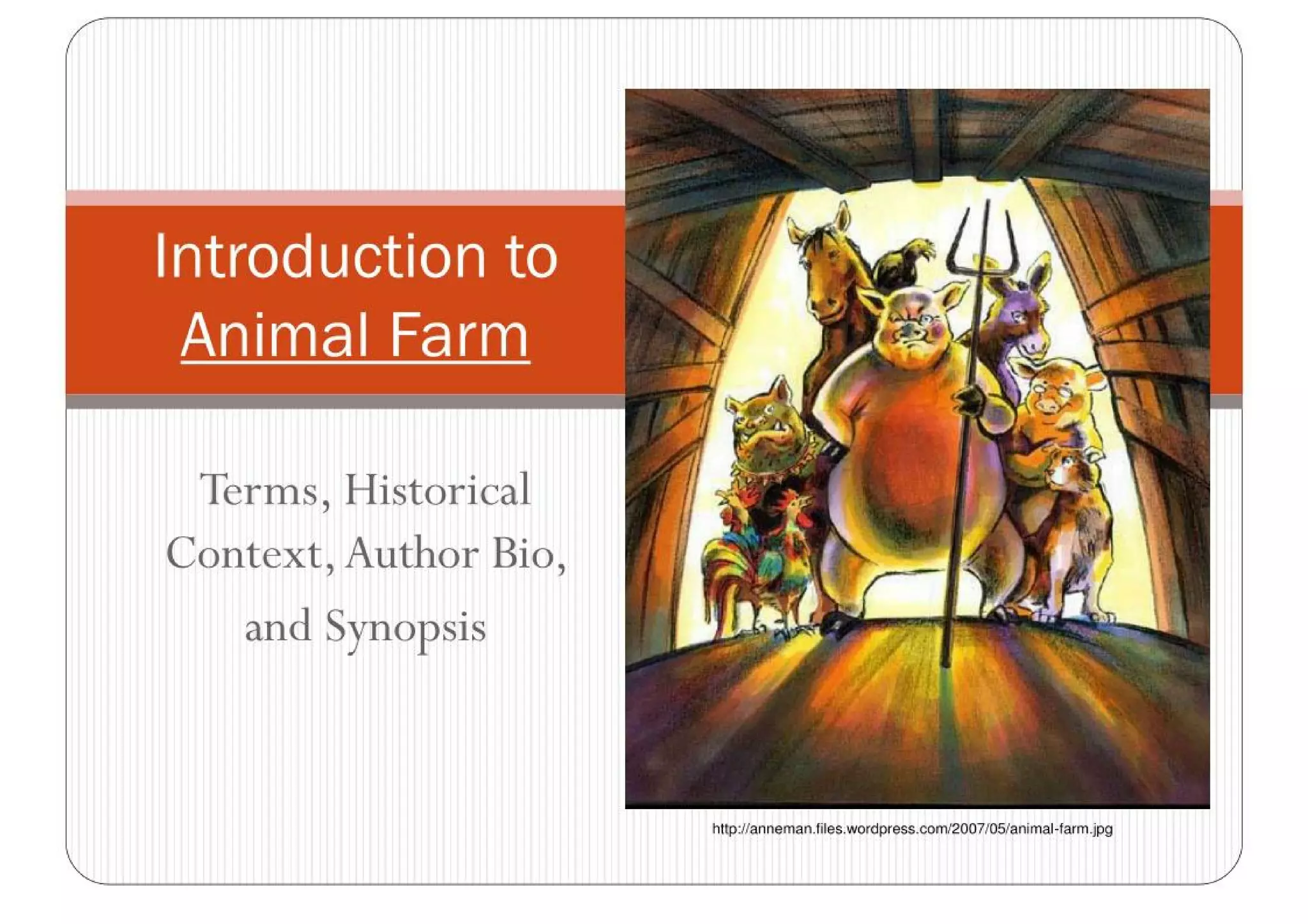 Introduction To Animal Farm | PDF