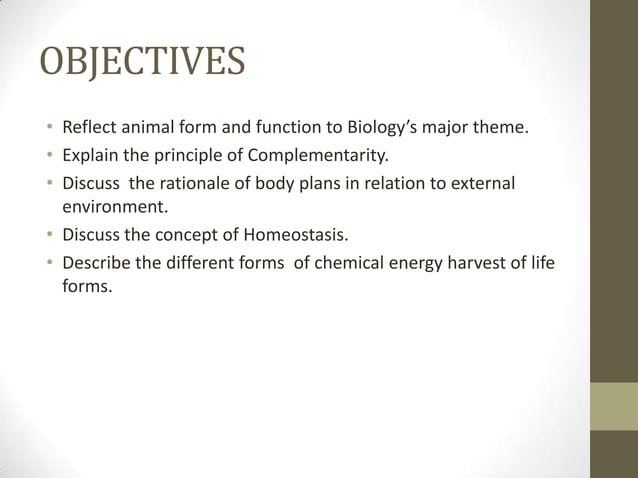 Introduction to animal form & function | PPT Introduction to animal form & function | PPT