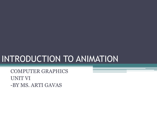 Introduction to animation | PPTX