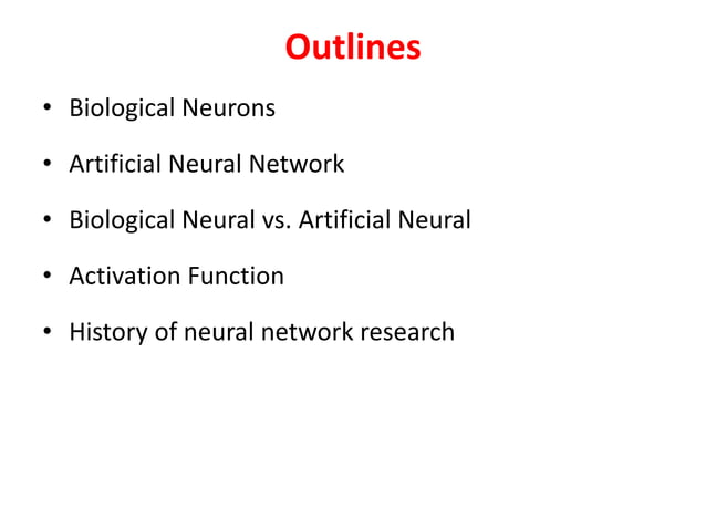 Introduction to Artificial Neural Network | PPT