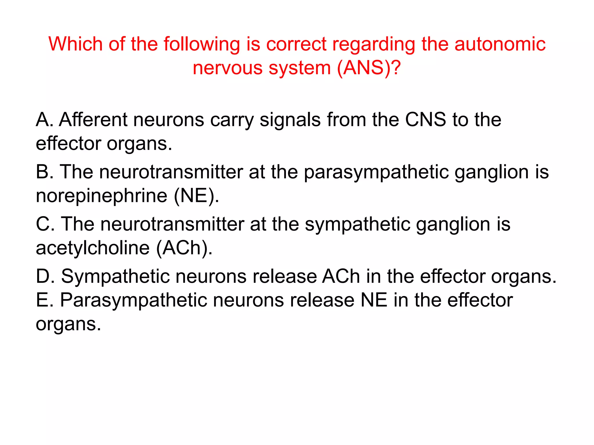 Introduction to Autonomic Nervous system | PPT