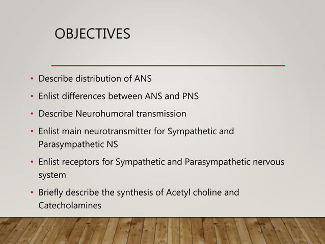 Introduction to ans | PPT | Brain and Nervous System Disorders ...